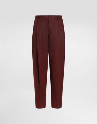 Dolce & Gabbana Hose Aus Leinen - Mann Hosen Und Shorts Mehrfarbig Leinen 54
