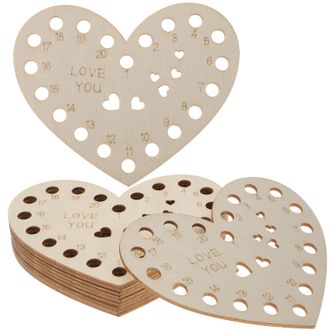 Cabilock DIYEAH Holz Stickgarn Organizer Fadenhalter mit Vielen L&ouml;chern zur Garnaufbewahrung Praktisches N&auml;hzubeh&ouml;r f&uuml;r Kreuzstich Stickerei Separates Aufbewah