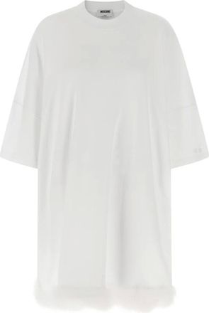 Moschino Femme, Robes, Blanc, Taille: 36 FR Heavy Cotton Mini T-shirt Dress
