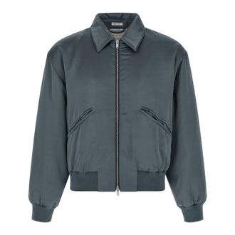 Second/Layer Second/Layer - Aces Satin Club Jacket - Homme - Vestes - Gris - Taille: XL