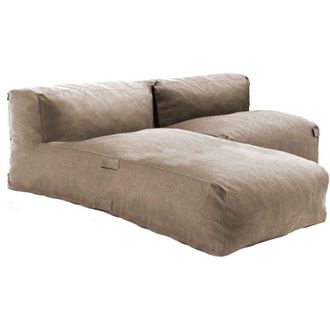 Oviala Salon de jardin modulable 2 places beige - Mixi