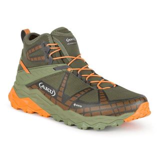 Aku Flyrock Mid GTX, Herren-Sneaker, Milit&auml;rgr&uuml;n/Orange, Gr&ouml;&szlig;e 42, Milit&auml;rgr&uuml;n/Orange, 42 EU