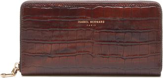 Isabel Bernard Portemonnaie - Zip Wallet - Gr. unisize - in Braun - f&uuml;r Damen