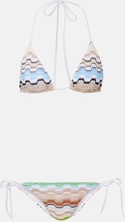 Missoni Bikini Zigzag aus H&auml;kelstrick