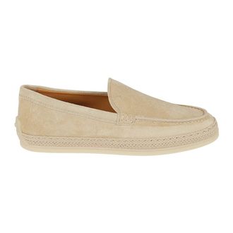 Tod's Rafia Mokassin Flache Schuhe - - Shoes - Damen - Beige - 39 EU