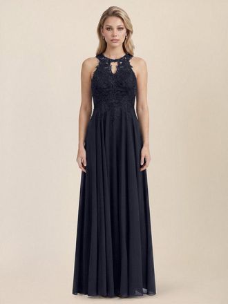 Apart Abendkleid mit floraler Spitze und Chiffon