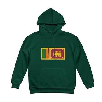Generic Sweatshirt Sri Lanka Doublure Polaire Sri Lanka Drapeau Lettres Graphiques Pull Col Rond Manches Longues Coupe Ample Sweat V&ecirc;tewoments Plusieurs Coule