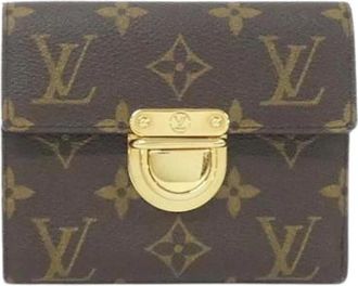 Louis Vuitton Portefeuille Tri-fold Pre-owned - Femme - Pre-owned - Brun - Taille: ONE Size