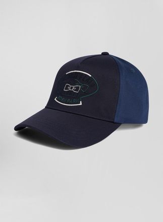 Eden Park Casquette Bicolore En Coton Bleu Fonc&eacute;