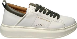 Alexander Smith Homme, Chaussures, Blanc, Taille: 44 EU Pelle Baskets