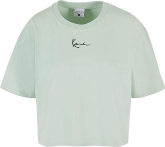 Karl Kani Damen KW-TE051-105-06 Small Signature Essential Crop Tee Light Light Mint, XL