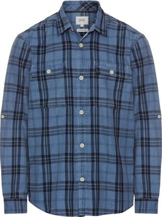 Camel Active Herren Karohemd aus Reiner Baumwolle Blau, Menswear-XXL