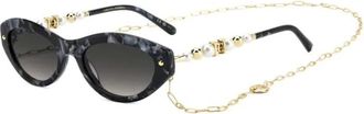 Carolina Herrera Lunettes de soleil 0406/S - Femme - Accessoires - Noir - Taille: 52 MM