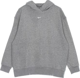 Nike Essential Fleece Hoodie mit langen &Auml;rmeln - - Sport - Damen - Grau - L