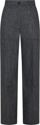 Seventy Femme, Pantalons, Gris, Taille: 36 FR Straight Pantalons