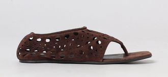 Alaia Vienne Perforierte Wildleder-Zehentrenner-Mules