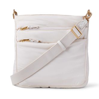 Amazon Essentials Damen Schlanke Nylon-Umh&auml;ngetasche, Creme, Einheitsgr&ouml;&szlig;e