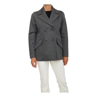 iBlues Graue Jacke-Mantel aus Jersey-Stoff - - Jackets - Damen - Grau - L