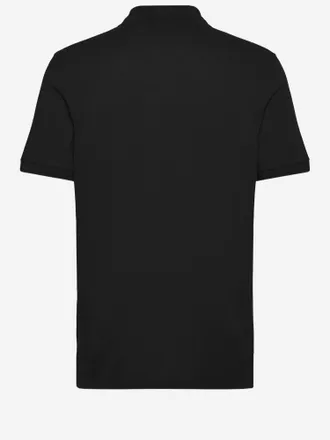 Just Cavalli Mens Polo Shirt Black Cotton T-shirts And Polos