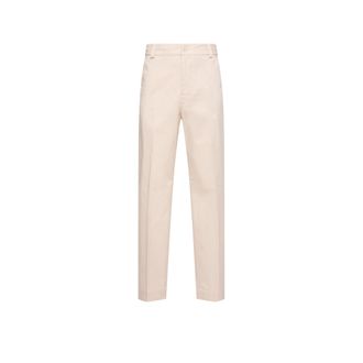 Moncler Moncler Pantalon En Coton, Homme, Blanc, Taille: 46