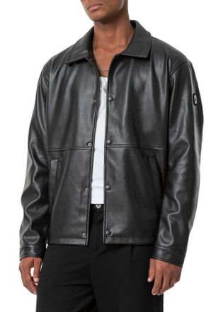 Red Bridge Lederimitatjacke aus Kunstleder - Leicht oversized bequeme Passform, zeitloses Design