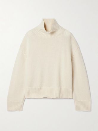 Nili Lotan Omaira Stehkragenpullover Aus Wolle - Elfenbein