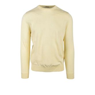 Ballantyne Homme, Pulls, Jaune, Taille: XL Coton Cachemire Pull Tricoté