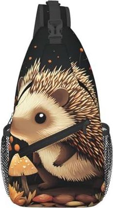 Generic Sac &agrave; dos &agrave; bandouli&egrave;re motif h&eacute;risson champignon pour homme Sac &agrave; dos de randonn&eacute;e Sac &agrave; dos de randonn&eacute;e
