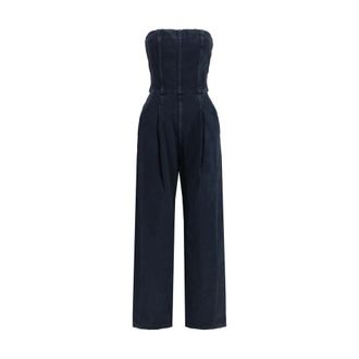 A Gold E Agyness Jumpsuit - - Jumpsuits & Playsuits - Damen - Blau - XS