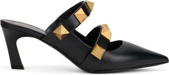 Valentino Garavani Femme, Chaussures, Noir, Taille: 39 1/2 EU Rockstud Mules