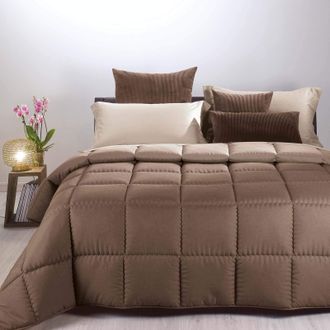 Caleffi Trapunta matrimoniale Double MODERN Moka