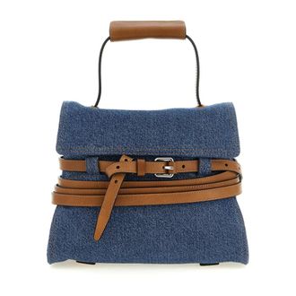 Moschino Tie Me Henkeltasche - - Bags - Damen - Blau - ONE SIZE