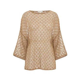 Manila Grace Damen, Strickwaren, Beige, MGr&ouml;&szlig;e