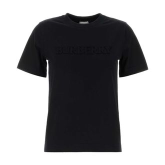 Burberry T-Shirt mit Logo - - Tops - Damen - Schwarzk - S