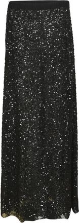 P.A.R.O.S.H. P.a.r.o.s.h., Femme, Jupes, Noir, Taille: 40 FR Jupe Midi