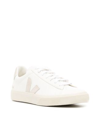Veja Unisex Sneakers Campo Leather Extra White White-Natural Suede Trainers White/natural