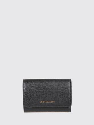 Michael Kors Bryant Tri-Fold-Geldb&ouml;rse aus Leder mit Metalllogo und Knopf