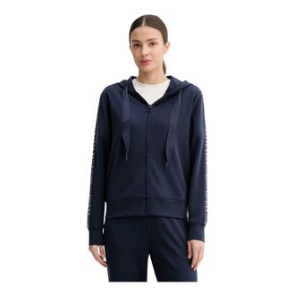 Guess Kapuzenpullover mit durchgehendem Rei&szlig;verschluss - - Sweatshirts & Hoodies - Damen - Blau - S