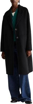 Benetton Cappotto 28f7dn082 Manteau, Noir, M Femmes