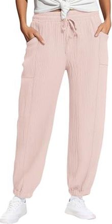 Generic Pantalons Running Femme Chic D&eacute;t&eacute; Long Pants &Eacute;lastique Relax Fit D&eacute;tente Sweatpant Respirant Confortable V&ecirc;tement Fluide Classique Taille Haute 2026 P