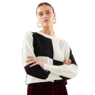 Suncoo Pavati Kariertes Wollmischgewebe-Jersey - - Knitwear - Damen - Mehrfarbig - M