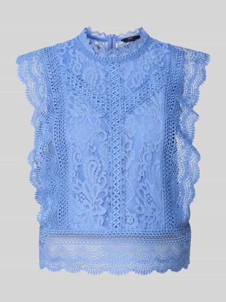 Only Slim Fit Blusentop mit Baumwoll-Viskose-Lyocell-Anteil Modell KARO