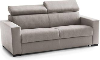 Dmora Dmora - Canapé Daara, Canapé 3 places, 100% Made in Italy, Canapé de salon à ouverture pivotante, avec appuis-tête réglables et accoudoirs fins, Cm