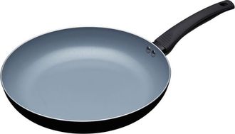 MasterClass Umweltfreundliche Bratpfanne Masterclass de Ceramic Non-Stick Chemical-Free Induction Cooktop Ready, Large, Aluminium / Iron, Black / Blue, 30 cm