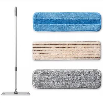 Betty Bossi Wischmopp mit 3 Wischpads, 32157 - Reinigungsset ideal f&uuml;r ge&ouml;lte/gewachste Holz-, Fliesen- und Steinb&ouml;den