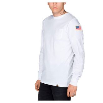 Alpha Industries Alpha Industries Herren NASA LS, White, 3XL