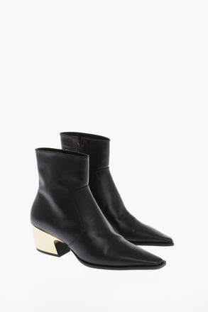 Bottega Veneta Western-Stiefeletten TOKYO aus Leder mit Metallabsatz 5cm Bottega Veneta