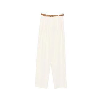 Max Mara Plissierte- weite Hosen - - Trousers - Damen - Beige - S