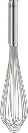 Rösle Schlagbesen Classic, hochwertiges Rührgerät mit stabilem Rundgriff, Gastronomie, Edelstahl 18/10, spülmaschinengeeignet, Länge 35 cm, Silberfarben