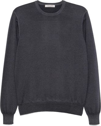 La Fileria Klassischer Pullover - Grau